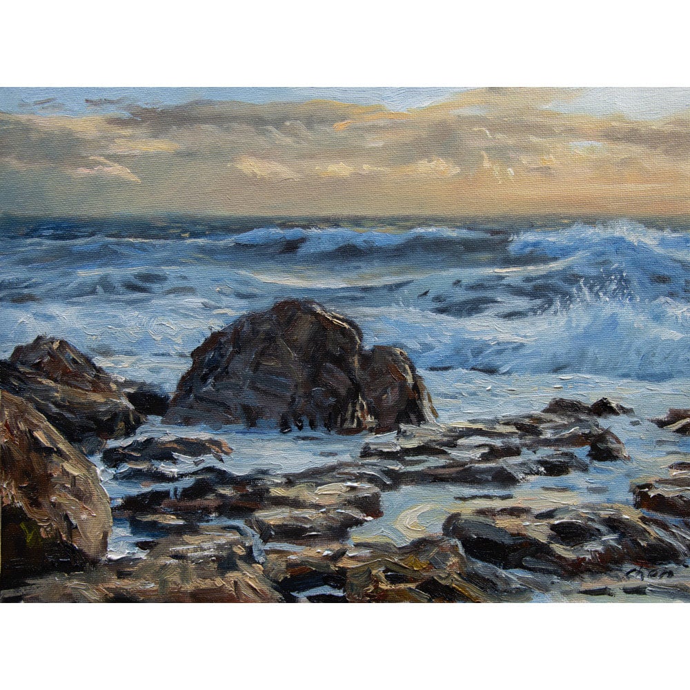 Rocky seashore - oil | Yong Chen