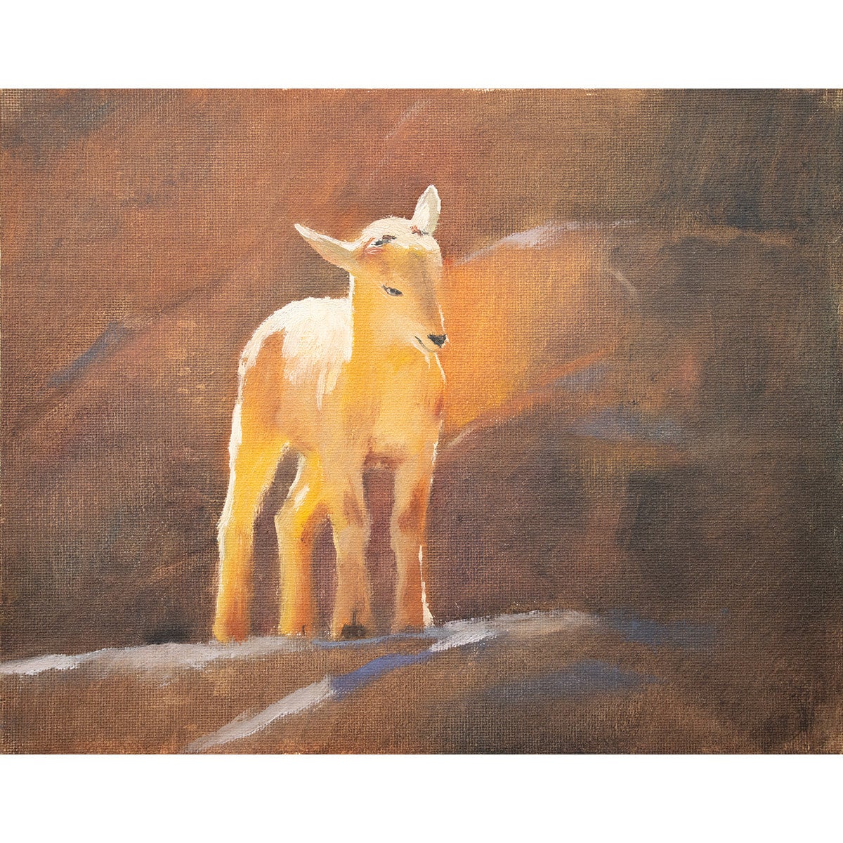 Mountain goat - oil | Yong Chen